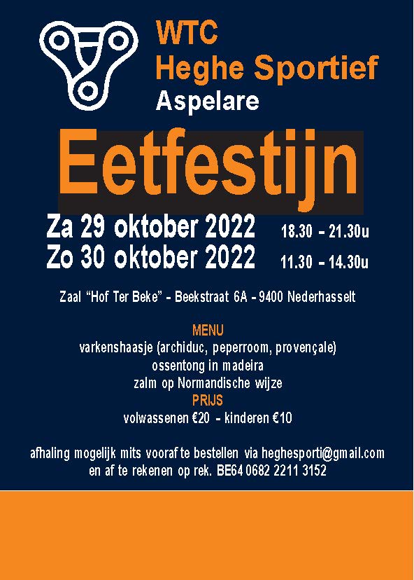 EETFESTIJN 2022 :: Heghe Sportief Aspelare